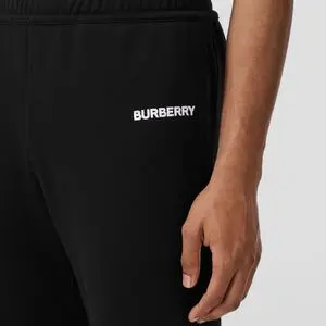 Burberry Logo Printed Track Pants - Black