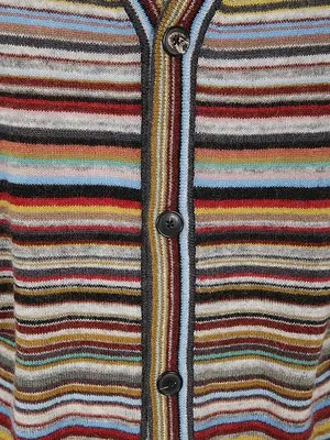 Paul Smith Signature Stripe V-neck Cardigan - Multicolor