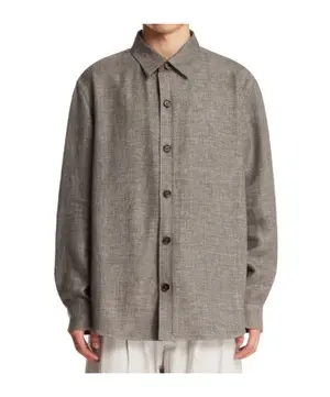 Zegna Long Sleeve Buttoned Overshirt - Black