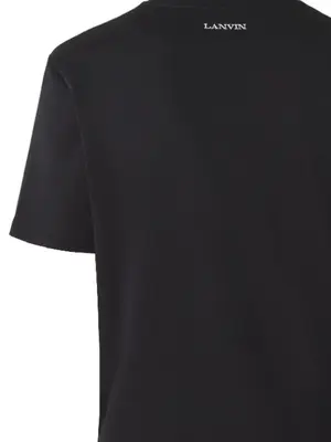 LANVIN Graphic Printed Crewneck T-shirt - Black