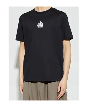 LANVIN Graphic Printed Crewneck T-shirt - Black