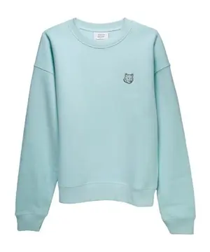 Maison Kitsuné Bold Fox Head Patch Crewneck Sweatshirt - Mint