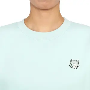 Maison Kitsuné Bold Fox Head Patch Crewneck Sweatshirt
