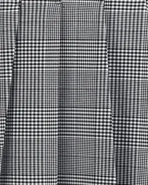 SELF-PORTRAIT Prince Of Wales Check Pleated Midi Skirt - Gray