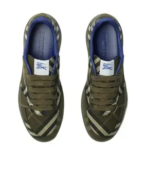 Burberry Checked Lace-up Sneakers - Wilderness