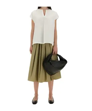 Aspesi Flared Midi Skirt - Green