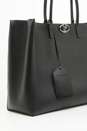 Valentino Garavani Vlogo The Bold Top Handle Bag - Black