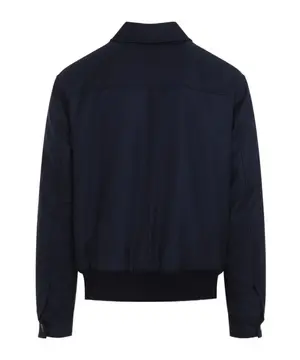 Kiton Zip-up Bomber Jacket - Black