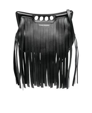 Alexander McQueen The Peak Fringed Mini Shoulder Bag