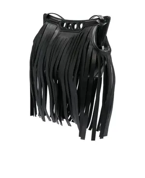 Alexander McQueen The Peak Fringed Mini Shoulder Bag