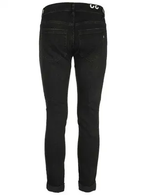 DONDUP Jeans With Rolled Cuffs - Black