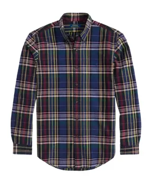 Polo Ralph Lauren Checked Long-sleeved Shirt - Black