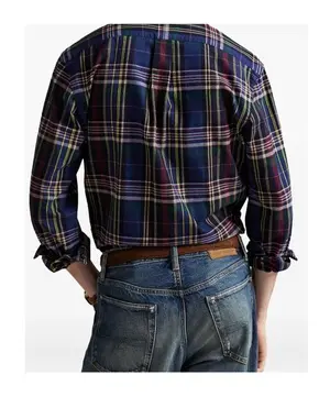 Polo Ralph Lauren Checked Long-sleeved Shirt - Black