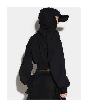 Dsquared2 Cropped Logo Hoodie