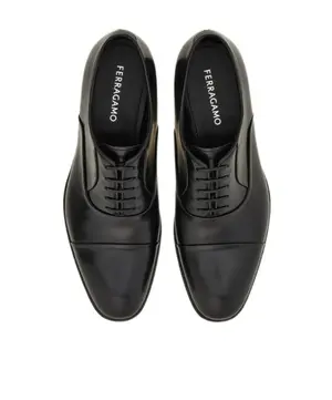 FERRAGAMO Oxford Cap Toe Lace-up Shoes