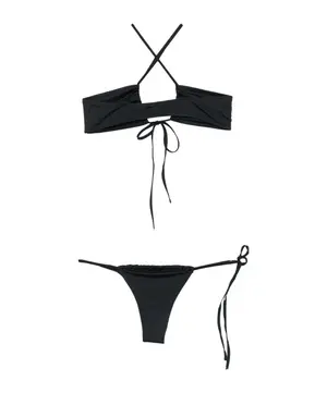 Attico Halterneck Side-tie Bikini