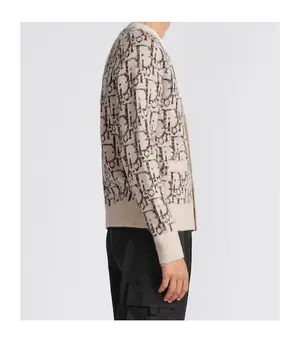 Dior Monogrammed Intarsia Cardigan