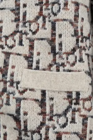 Dior Monogrammed Intarsia Cardigan