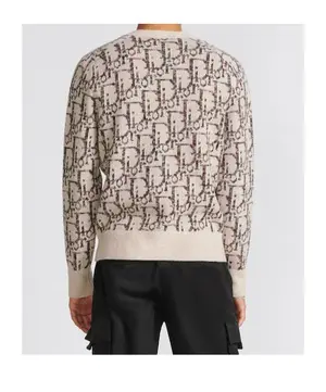 Dior Monogrammed Intarsia Cardigan