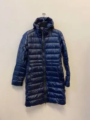 Canada Goose Quilted Down Padded Coat With Logo Decals