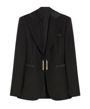 Max Mara Tassel Detailed Collared Blazer