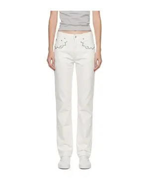 Celine Embroidered Jeans