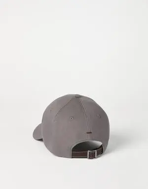 Brunello Cucinelli Baseball Cap With Logo Embroidery - Gray