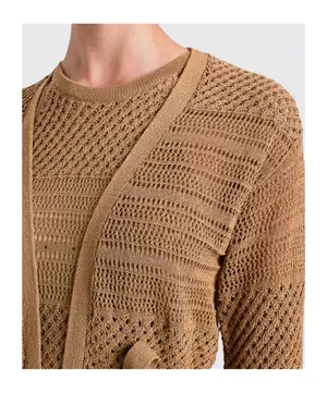 TWINSET Openwork Belted Cardigan