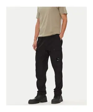C.P. COMPANY Buttoned Cargo Pants - Black