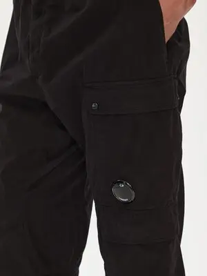 C.P. COMPANY Buttoned Cargo Pants - Black
