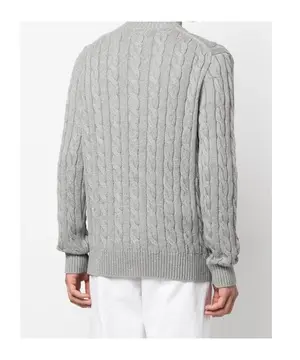 Polo Ralph Lauren Cable Knit Half-zip Sweater - Gray