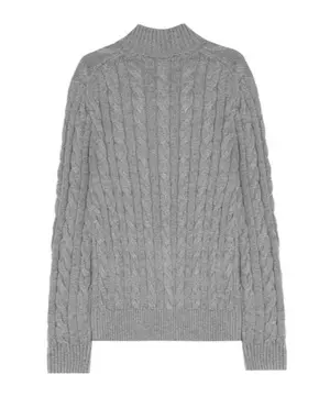 Polo Ralph Lauren Cable Knit Half-zip Sweater - Grey