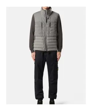 Stone Island Padded Seamless Gilet - Cement
