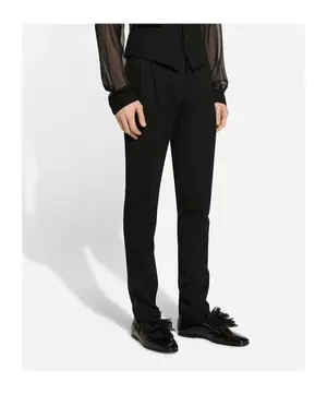 Dolce & Gabbana Dolce Gabbana Gabardine Tuxedo Tailored Pants