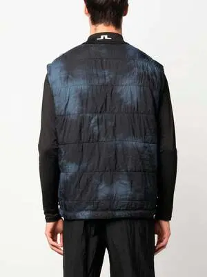 Aries Tie & Dye Quilted Vest - Blue