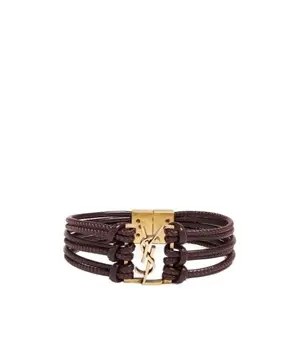 Saint Laurent Babylone Cord Bracelet - Brown