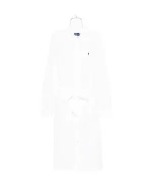 Polo Ralph Lauren Long-sleeved Shirt Dress - White