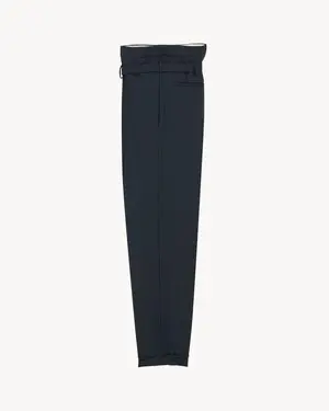 Saint Laurent Paperbag Belted Mid-rise Pants