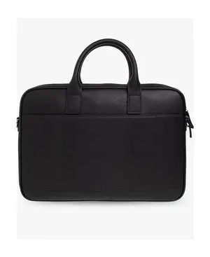 Emporio Armani Logo Plaque Zipped Laptop Case