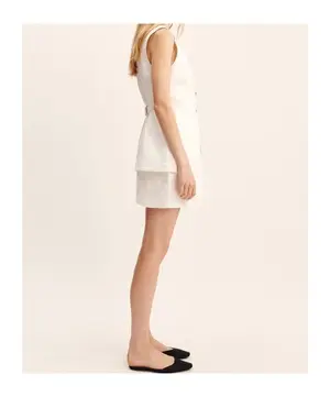 Posse Emma Buttoned Vest - Ivory