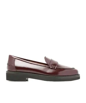 AQUAZZURA Penny Loafers With Logo Detail And Raised Soles