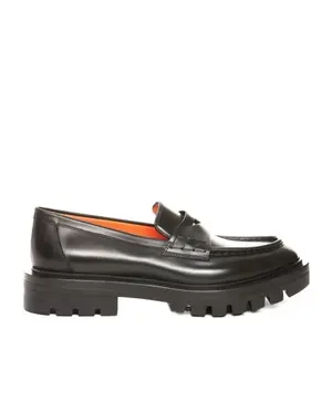 Santoni Round-toe Slip-on Loafers