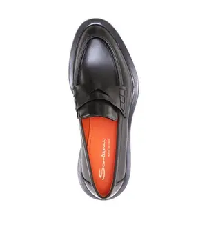 Santoni Round-toe Slip-on Loafers