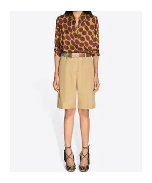 Dries Van Noten Tailored Cotton Shorts