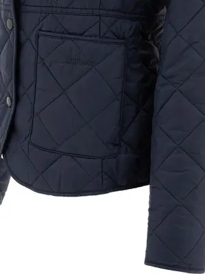 Barbour Deveron Quilted Buttoned Jacket - Black