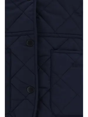 Barbour Deveron Quilted Buttoned Jacket - Black