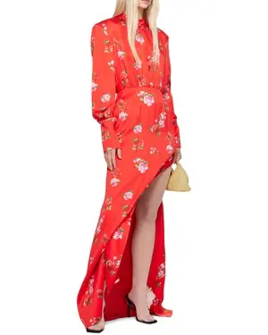 Magda Butrym High-necked Floral Maxi Dress