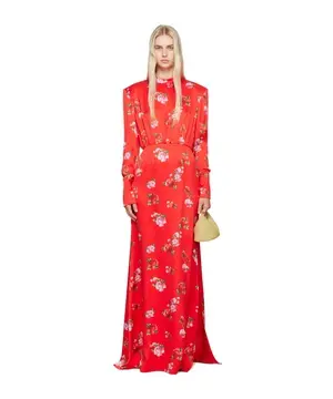 Magda Butrym High-necked Floral Maxi Dress