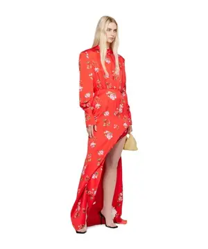 Magda Butrym High-necked Floral Maxi Dress