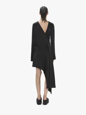 J.W.ANDERSON Long Sleeve Asymmetrical Hem Dress